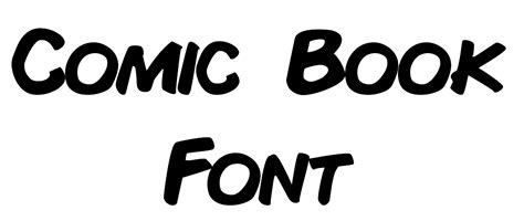 Comic Book Font Dafont Style