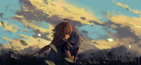 Aether And Paimon Genshin Impact Drawn By Kaisershmarrn Danbooru