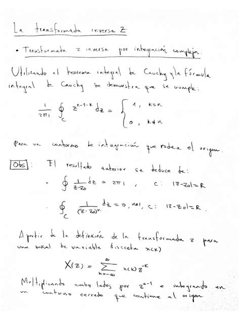 Transformada Z Inversa Pdf