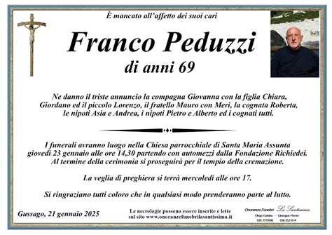 Franco Peduzzi Gussago News