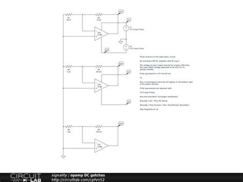 Opamp Dc Gotchas Circuitlab