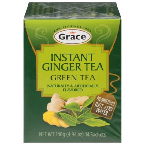 Grace® Instant Ginger Tea Green 140 G 14 Sachets Kroger