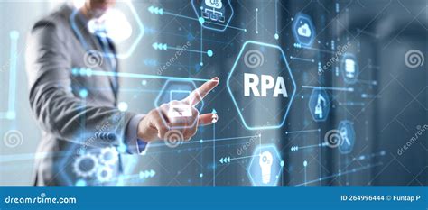 Rpa Robotic Process Automation System Artificial Intelligence Concept
