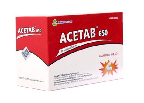 Công Dụng Thuốc Acetab Vinmec