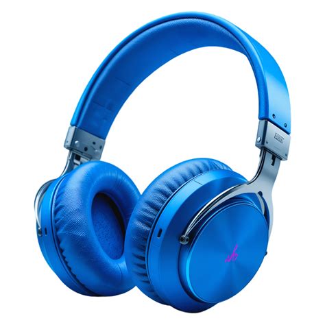 Bright Blue Wireless Headphones Over Ear Design Sleek Modern Audio