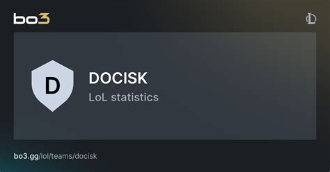 Estadísticas Clasificación Y Plantilla Del Equipo Docisk De Lol