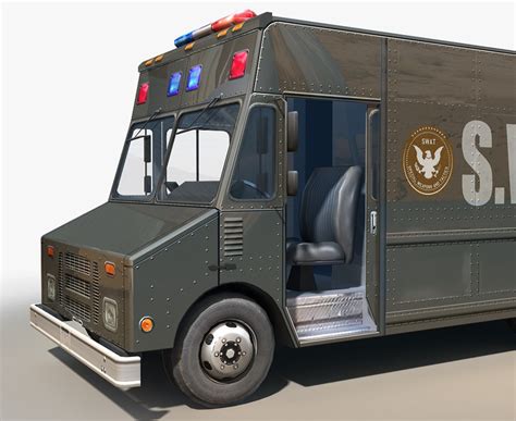 Step Van Swat Cars Model Turbosquid 1355440