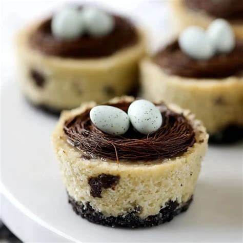 Birds Nest Mini Oreo Cheesecakes Easy Easter Treat Feast With Sophie
