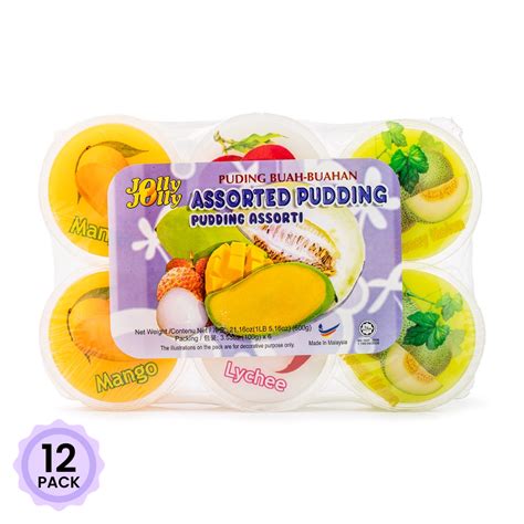 Get Jolly Assorted Fruit Pudding 600 G12 Pack Delivered Weee Asian Market