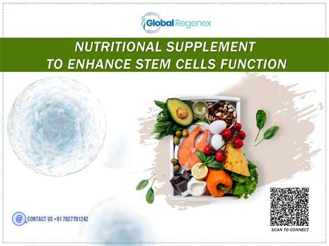 Nutritional Supplement To Enhance Stem Cells Function