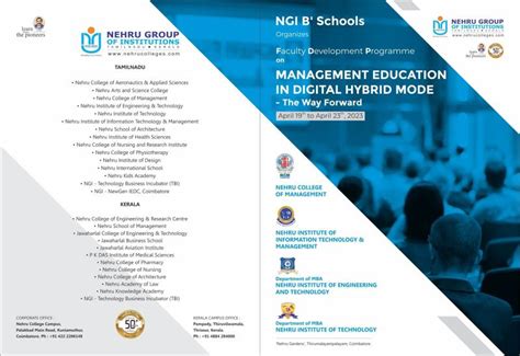 bala subramanian a on linkedin we are happy to share that we are organising a faculty development…