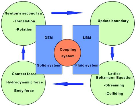 The Cycle Of Computation For Coupled Lbm And Dem Download Scientific