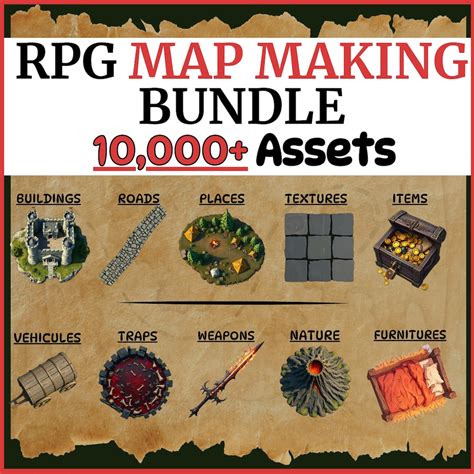 Fantasy Map Making Kit Assets RPG World Map Creator Fantasy Map Builder Ready To