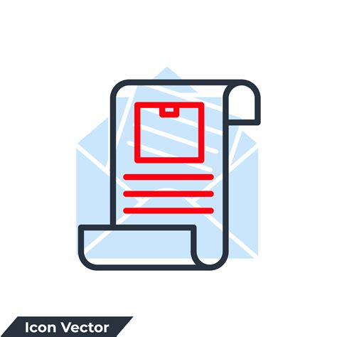 Facture Icône Logo Illustration Vectorielle Modèle De Symbole De