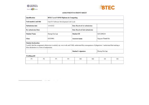 Ass1 Software Development Life Cycle 1631 Compress Assignment 01
