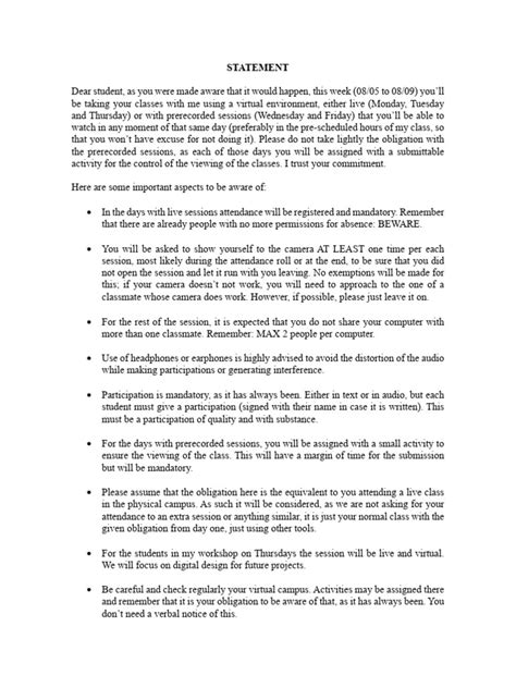 Statement Pdf Career And Growth Business