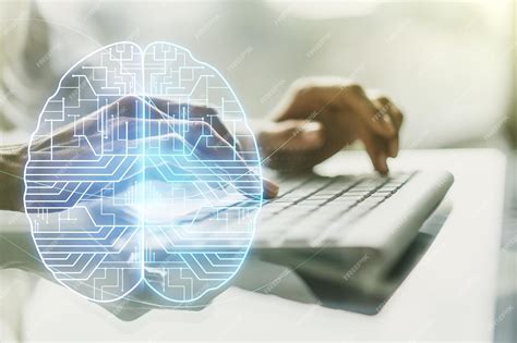 Premium Photo Creative Artificial Intelligence Concept With Human