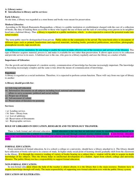 Library Notes By Dr Cs Pdf