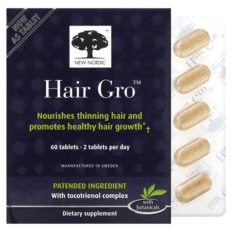 New Nordic Us Inc Hair Gro 60 Tablets