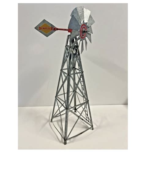 Vintage Dempster Salesman Sample Metal Windmill Paul Russo Rare And