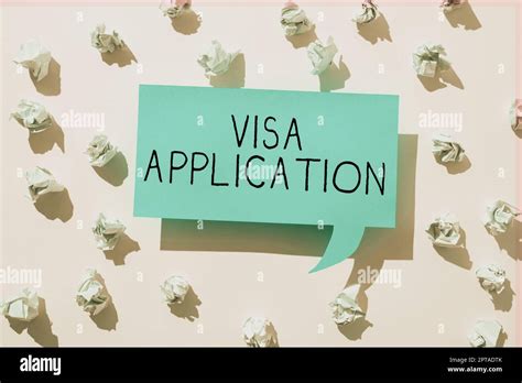 Conceptual Caption Visa Application Business Approach Telling The