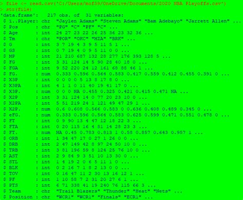 R Analysis 10 Linear Regression K Means Clustering And The 2020 Nba Playoffs Michaels