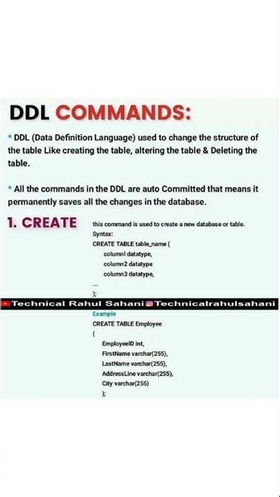 Sql Complete Notes Sql Technical Tech Technical Computersciencebasic Trending Shorts