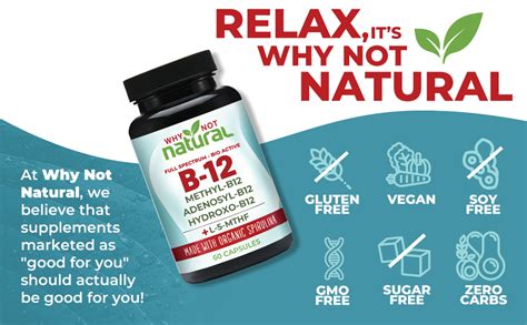 Why Not Natural Vitamin B12 5000 Mcg Supplement With