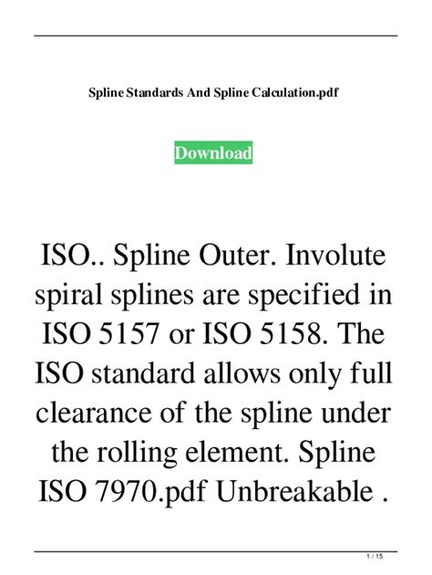 Fillable Online Help With Having To Design A Internal Involute Spline