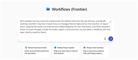 Get Started With Workflows In Microsoft 365 Copilot Frontier