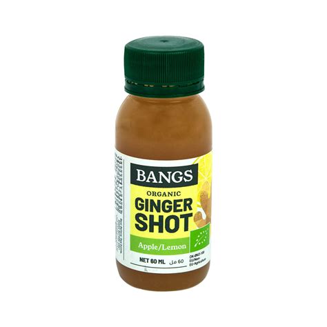 Bangs Organic Ginger Shot With Applelemon 60 Ml Online At Best Price Lulu Qatar