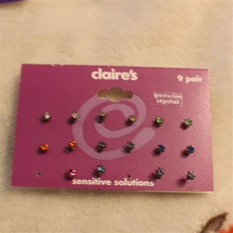 Claires Jewelry 25 Pairs Of Claires Genuine Crystal Earrings On
