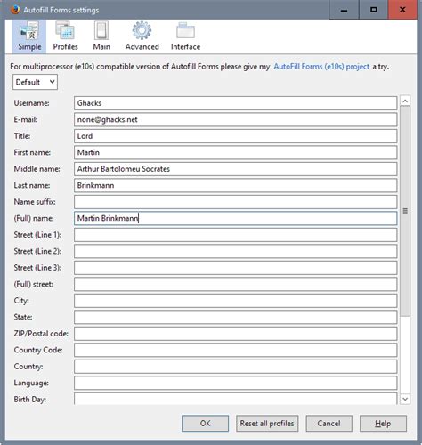 Autofill Forms For Firefox Ghacks Tech News