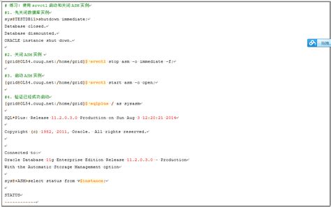 启动和关闭asm实例 小结 Csdn博客