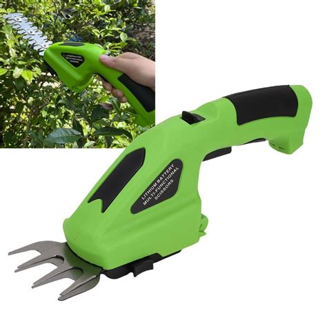 Electric Grass Shears Ergonomic Cordless Hedge Trimmer 2 In 1 For