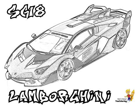 Printable Lamborghini Coloring Pages Prntbl Concejomunicipaldechinu Gov Co