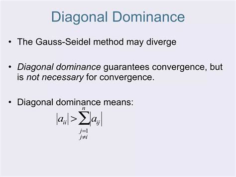 Linear Systems Gauss Seidel Ppt Physics Science