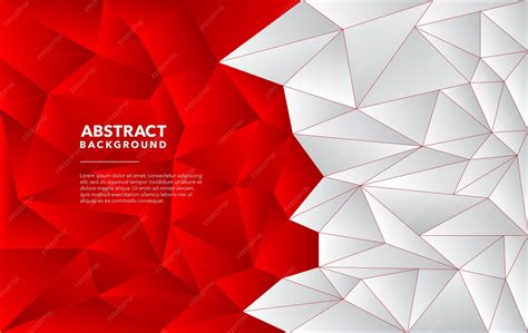 Premium Vector Red White Modern Abstract Background Design