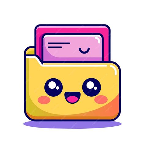 Premium Vector Folder Cute School Vector Eps