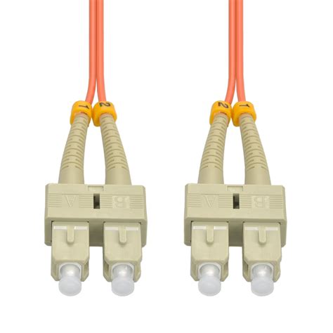 5m Scupc Scupc Om2 Multimode Duplex Ofnr Fiber Optic Patch Cable 8