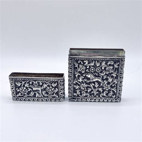 A Cutch Silver Card Case Circa 1880 Wynyard Wilkinson