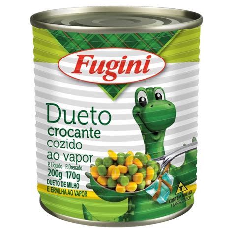 Ervilha E Milho Verde Em Conserva Dueto Cozido No Vapor Crocante Fugini