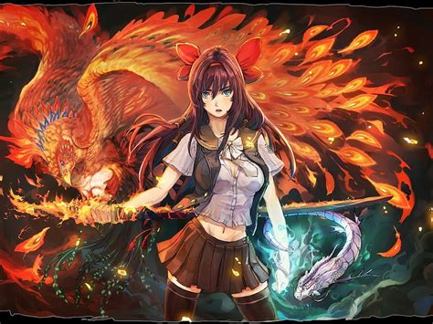 Anime Fire Warrior