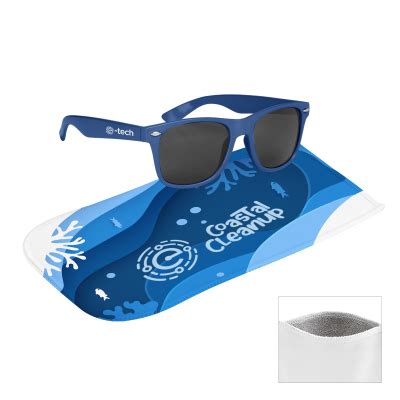 96223 Malibu Sunglasses With Rpet Microfiber Sunglass Pouch Hit