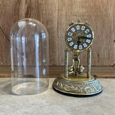 Vintage S Haller Simonswald Germany Mantel Clock With Dome Vintage German Clock Not Tested