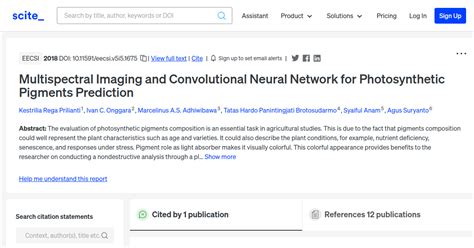Multispectral Imaging And Convolutional Neural Network For