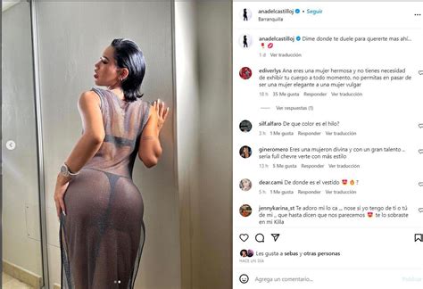 Ana Del Castillo Sorprendió Con Tanga Y Transparencias Durante Su