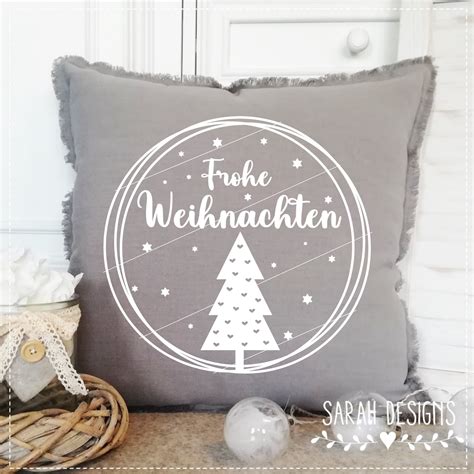 Plotterdatei Frohe Weihnachten Bäumchen Sarahdesigns
