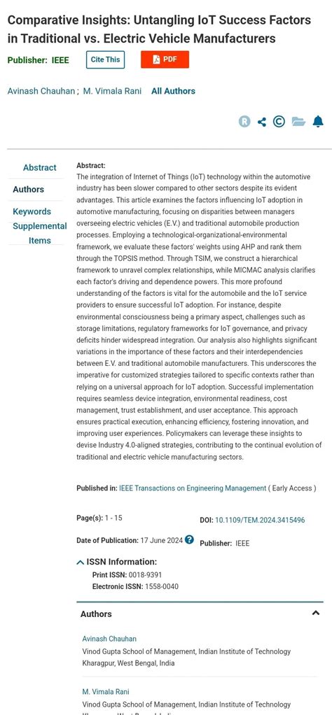 Avinash Chauhan On Linkedin Phd Research Iot Electricvehicles