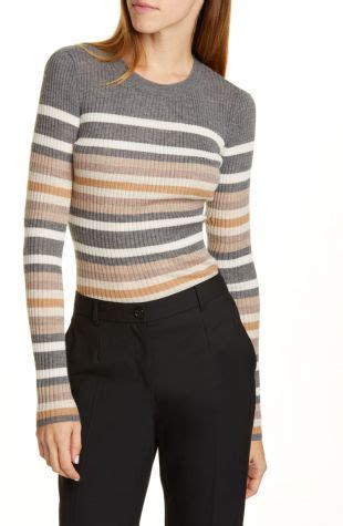 Theory Striped Crewneck Sweater
